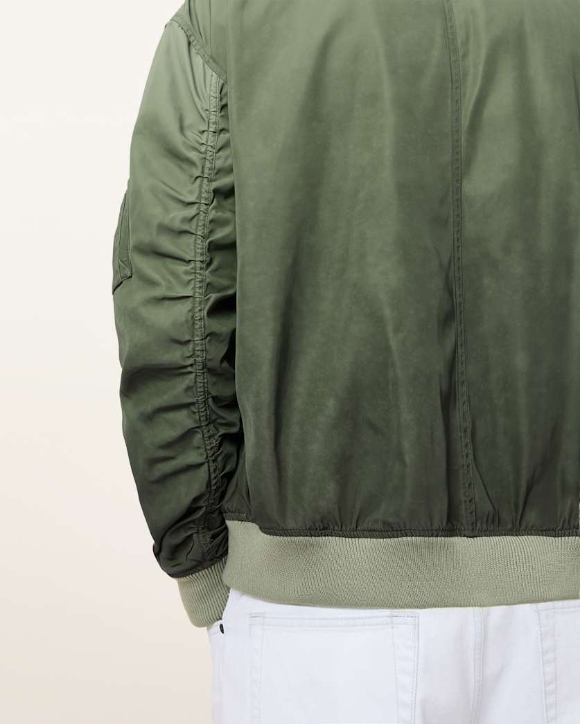 Cascade Relaxed Fit Bomber Jacket ISLAND GREEN | ALLSAINTS US